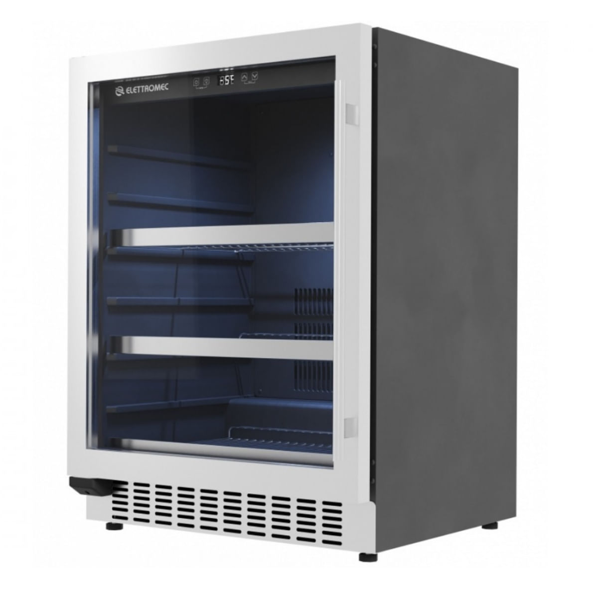 Frigobar Elettromec 135L Inox Preto 110V FB-BI-135-XV-1ATB - Cook eletroraro